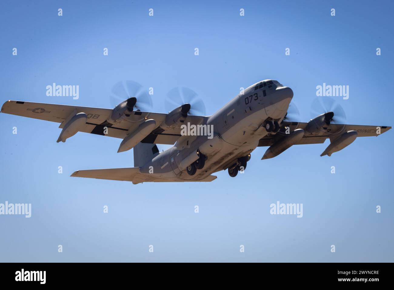 A U.S. Marine Corps KC-130J Hercules aircraft assigned to Marine ...