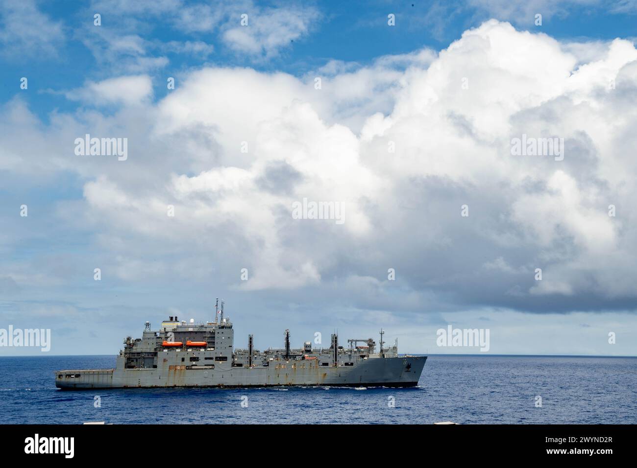 PHILIPPINE SEA (April 5, 2024) The Lewis and Clark-class dry cargo ship ...