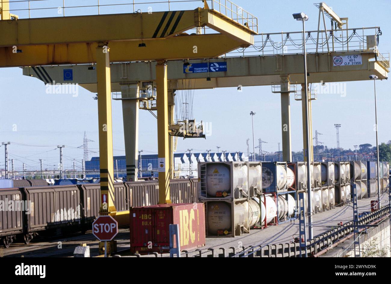 Train station. Irun. Guipúzcoa (Spanish-French border Stock Photo - Alamy
