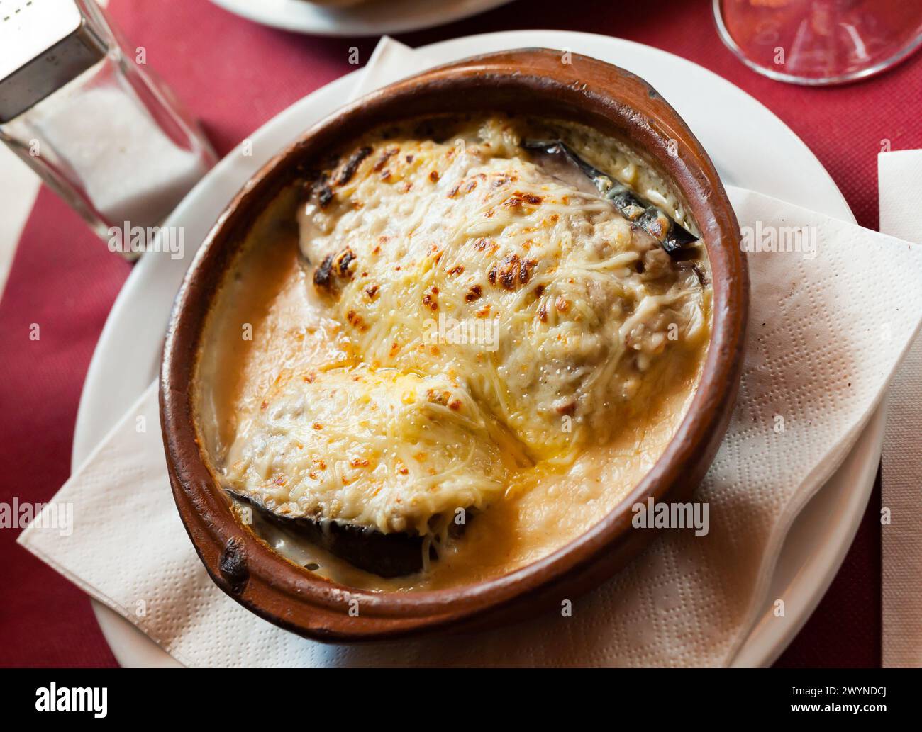 Spanish eggplants stuffed with meat Stock Photo - Alamy