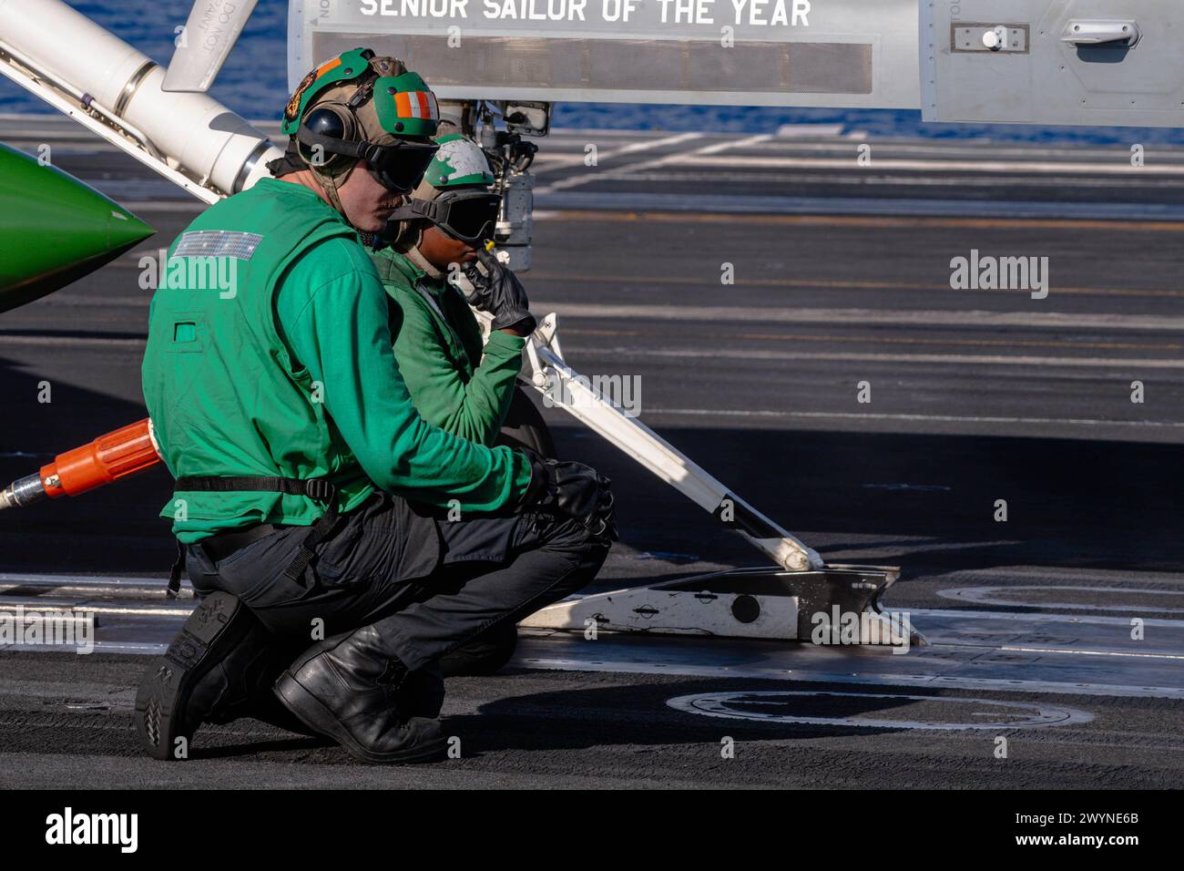 PHILIPPINE SEA (April 7, 2024) U.S. Navy Aviation Boatswain’s Mate ...