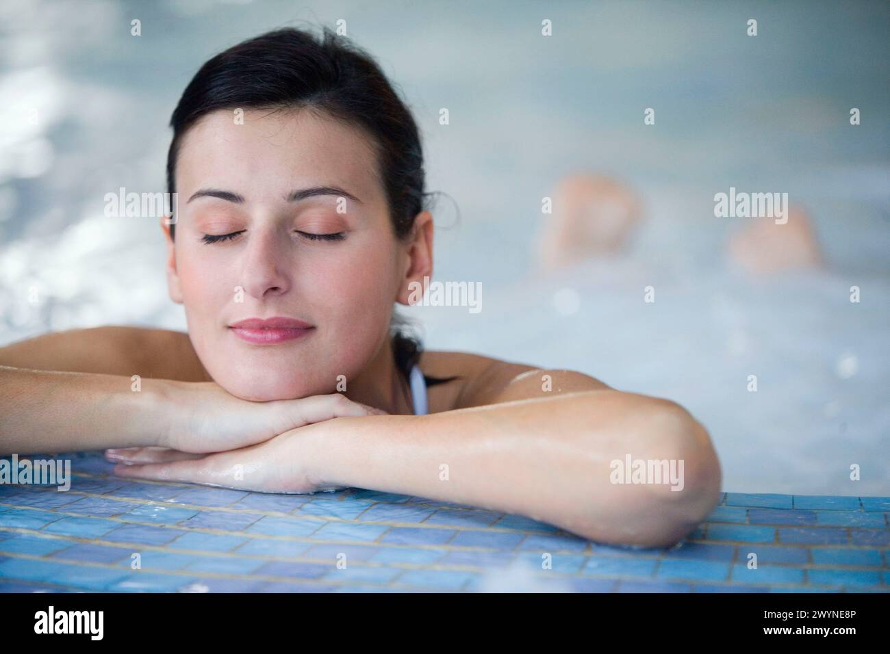 Therapeutic seawater pool (33ºC) with hydrojet, underwater massage jets ...