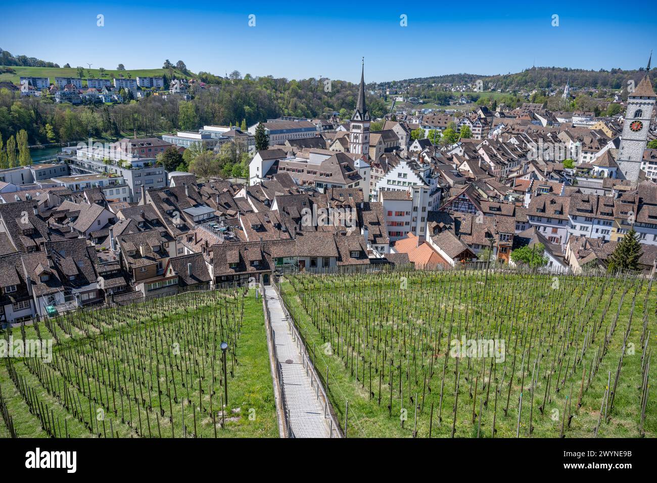 Munot, Schaffhausen, Switzerland, a circular 16th century fortification ...