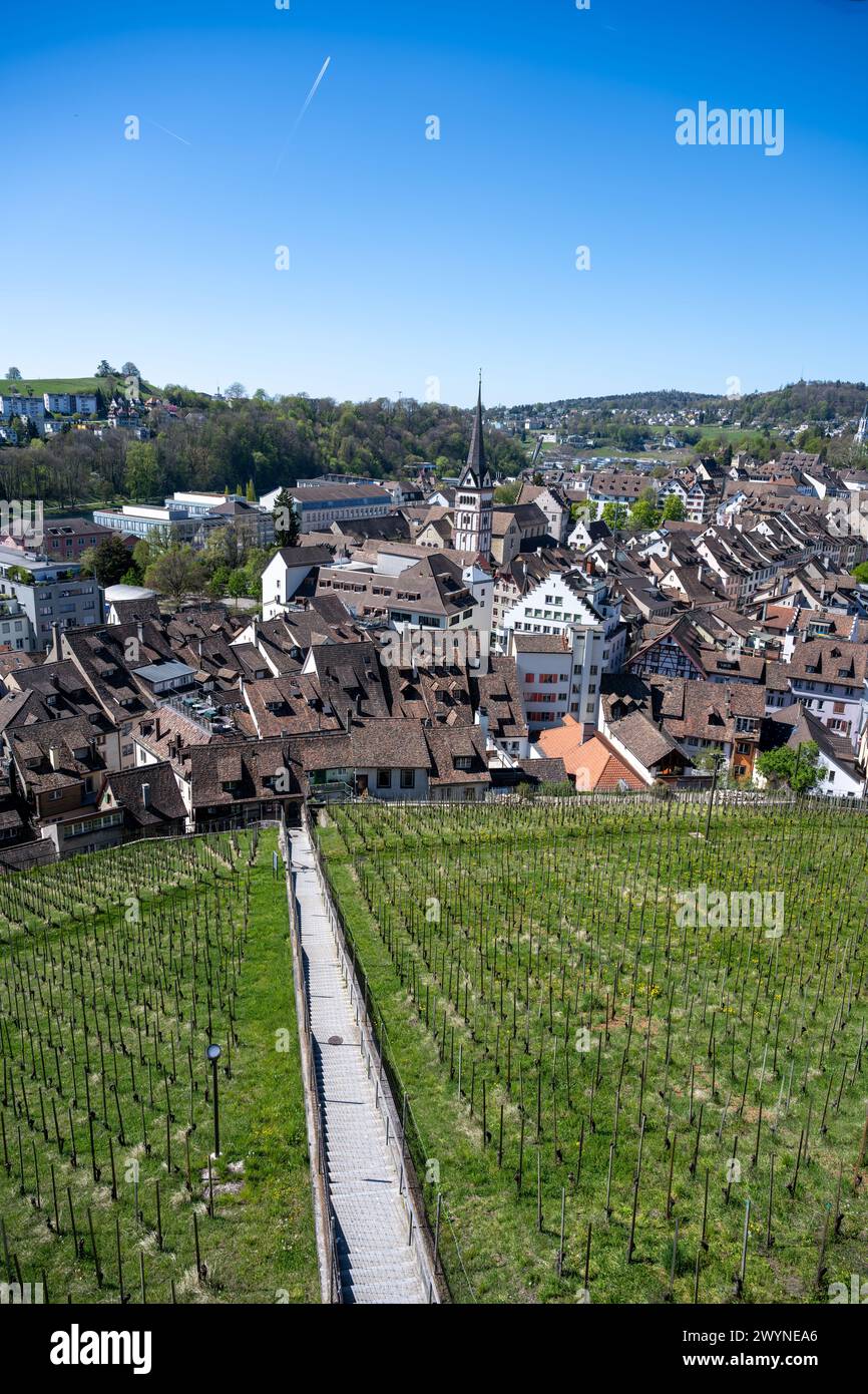 Munot, Schaffhausen, Switzerland, a circular 16th century fortification ...