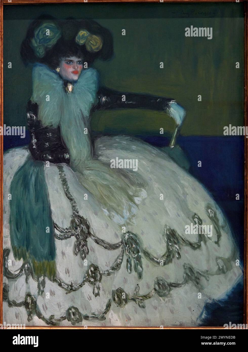 Woman in Blue, 1901, Pablo Picasso (1881-1973 Stock Photo - Alamy