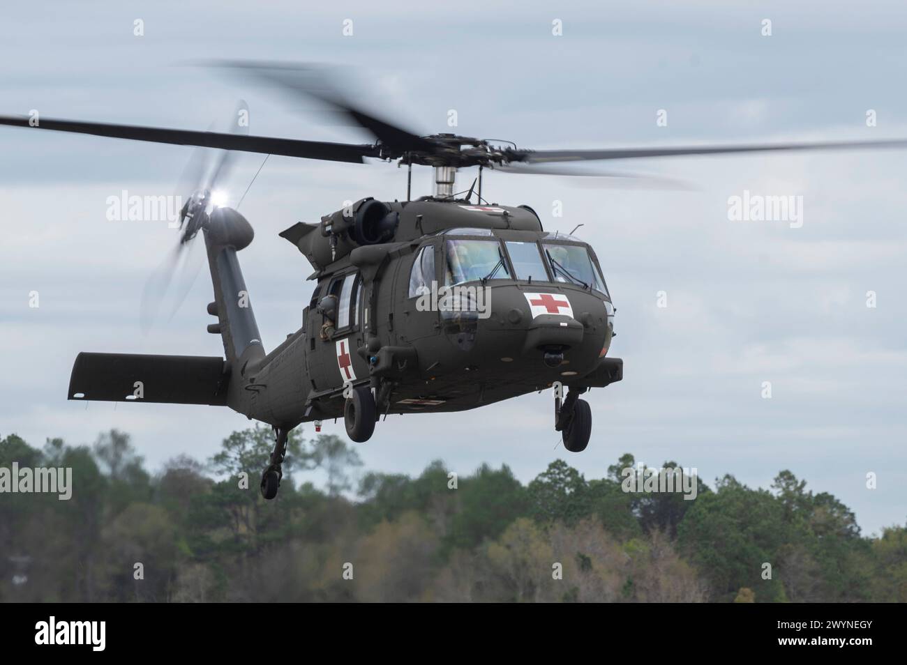 A U.S. Army UH-60 Black Hawk helicopter, assigned to the 3rd Battalion ...