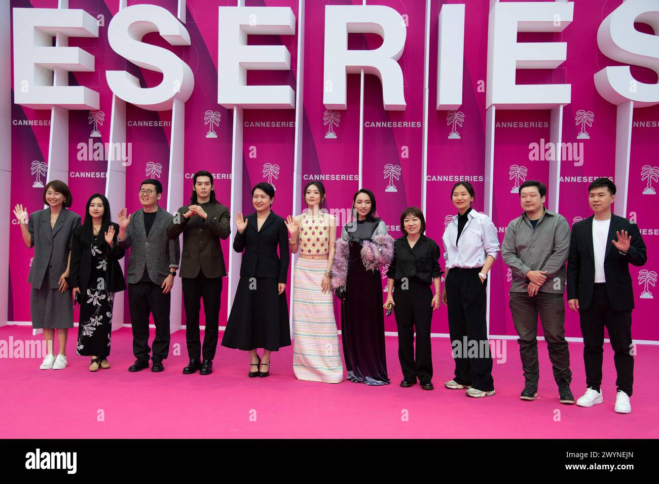 Cannes, France. 07th Apr, 2024. Mayutian Alim, Zhou Yiran, Yosh Yu ...