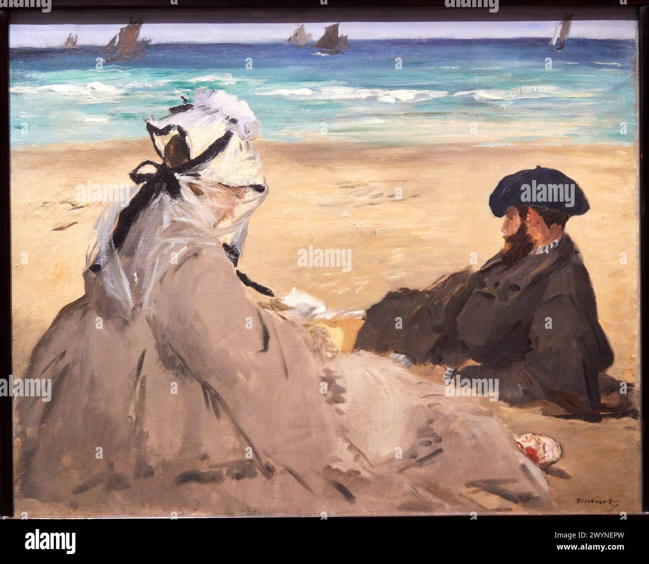 Edouard manet sur la plage musee dorsay hi-res stock photography and ...