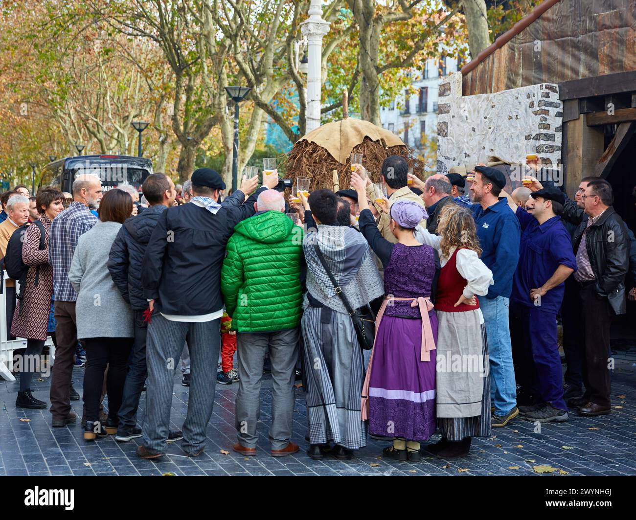 Sagardo Apurua, Celebration of the cider, Basque regional costumes ...