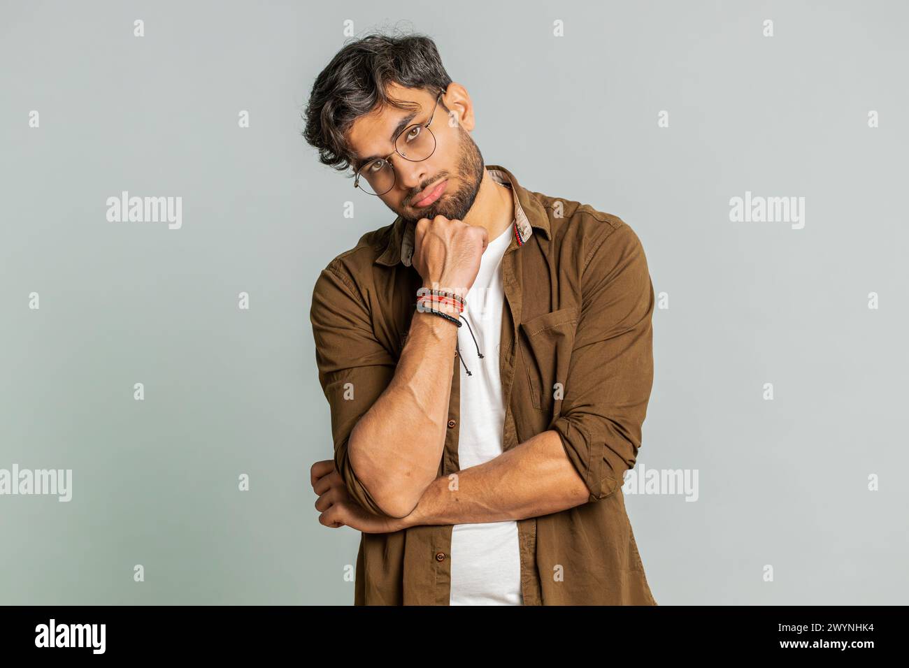 Frustrated arabian indian man hi-res stock photography and images - Alamy