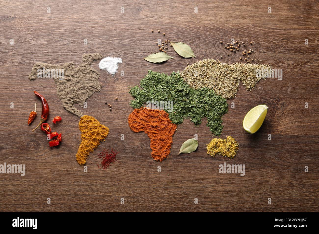 Spices india map hi-res stock photography and images - Alamy