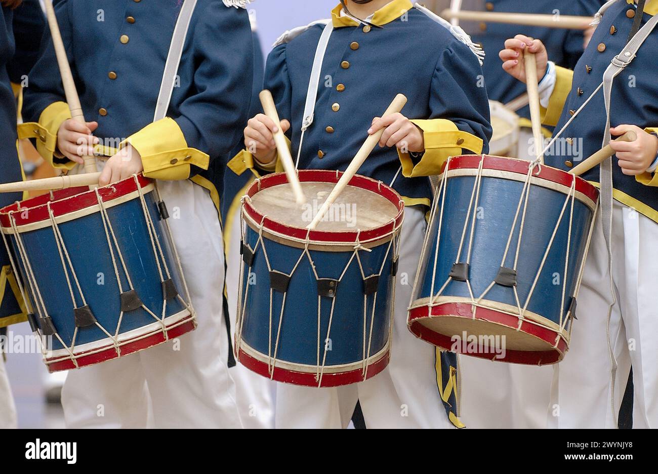 Tamborrada. Basque folklore. Fiestas de la Cruz. Legazpi. Gipuzcoa ...