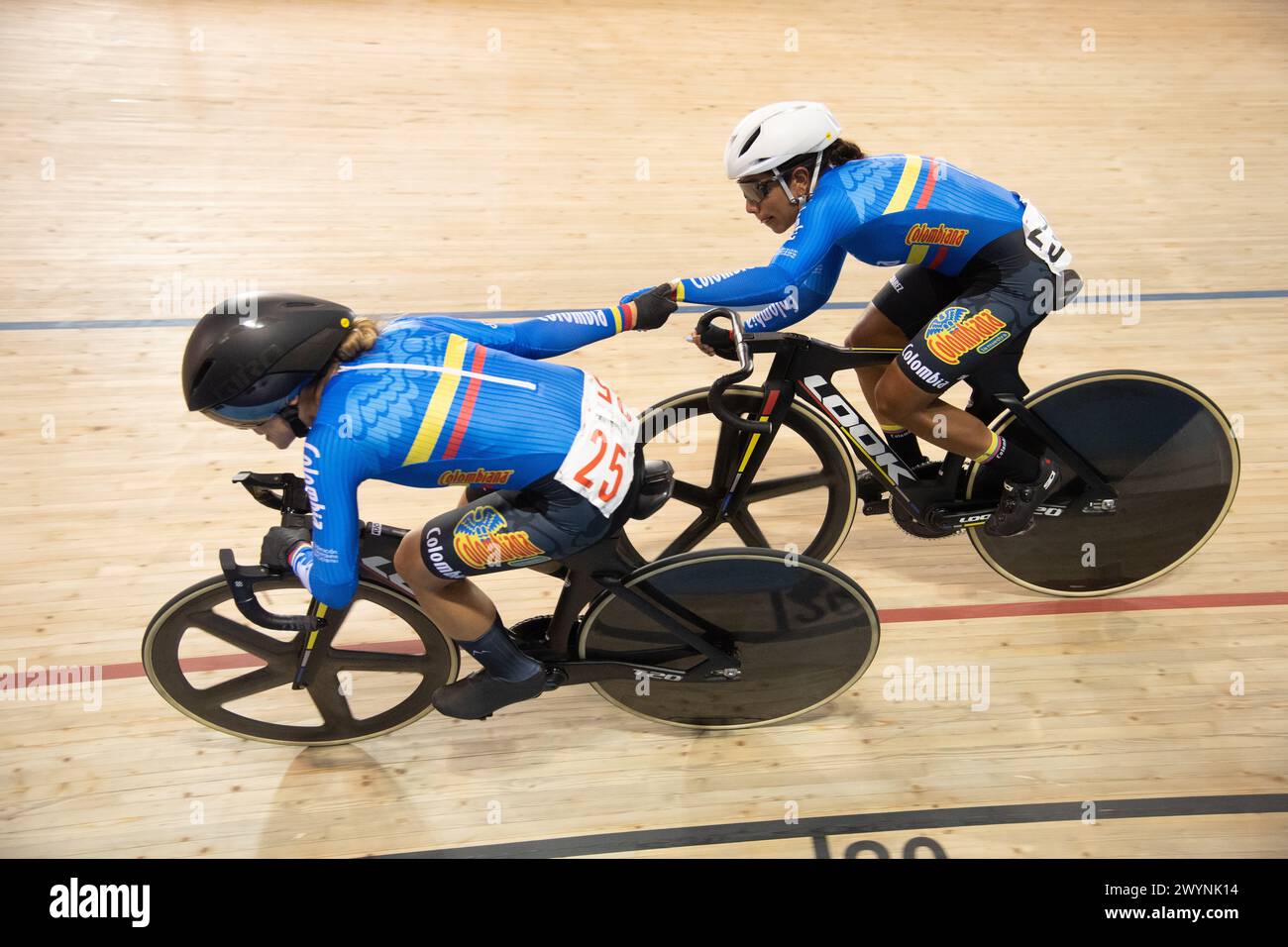 Los Angeles, California, USA. 7th Apr, 2024. Lina Marcela Gomez(L) and ...