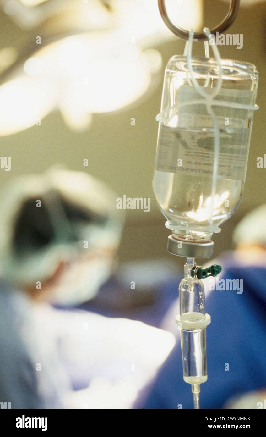 Surgery, intravenous drip Stock Photo - Alamy