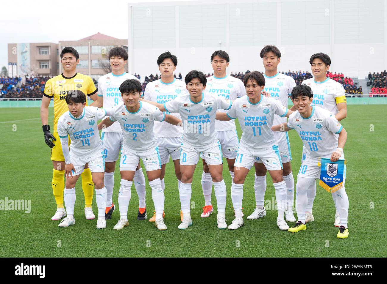 Tokyo, Japan. 6th Apr, 2024. Tsukuba University team group Football ...