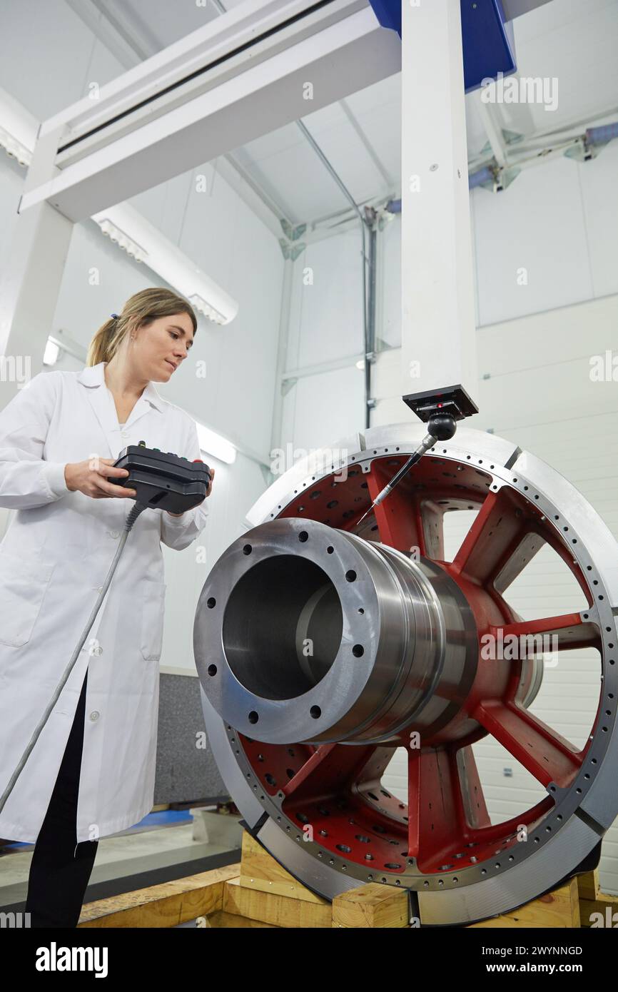 Technical measuring wind component in three-dimensional machine. CMM ...