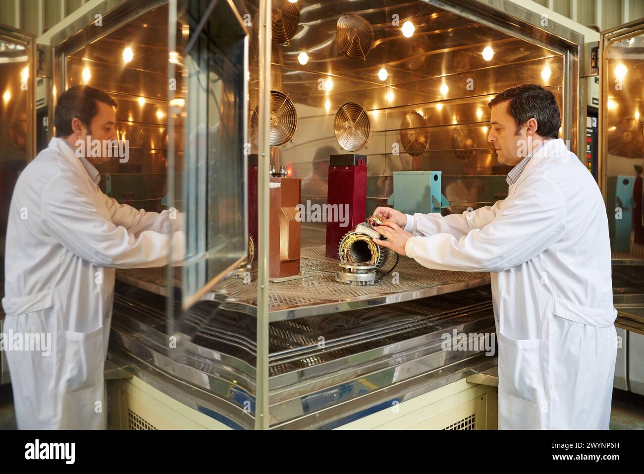 Test climate at high and low temperatures. Climate Chamber. Artificial ...