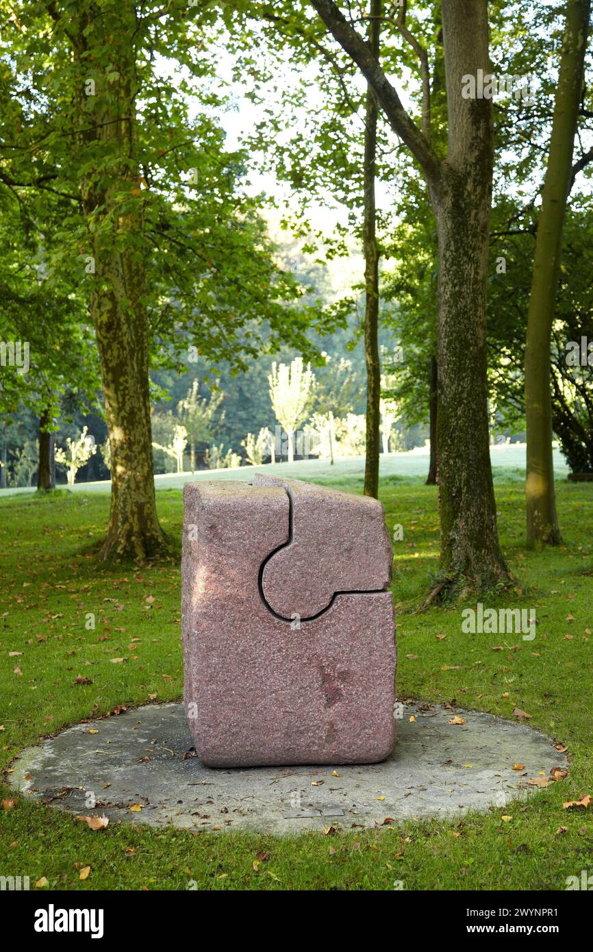 Sculptures of Eduardo Chillida, Chillida Leku Museum, Hernani, Near of ...