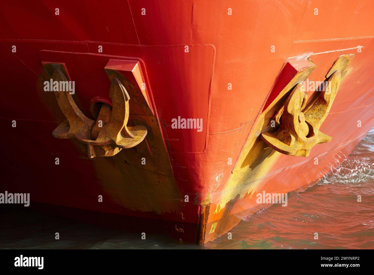 Ship anchor. Port of Bilbao, Biscay, Basque Country, Spain Stock Photo ...