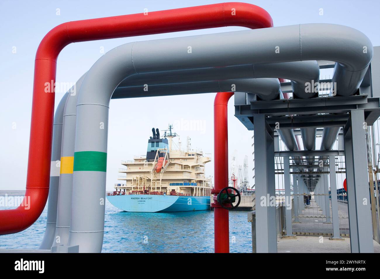 Liquefied Natural Gas tanker, Port of Bilbao, Punta Lucero. Biscay, Euskadi, Spain Stock Photo ...