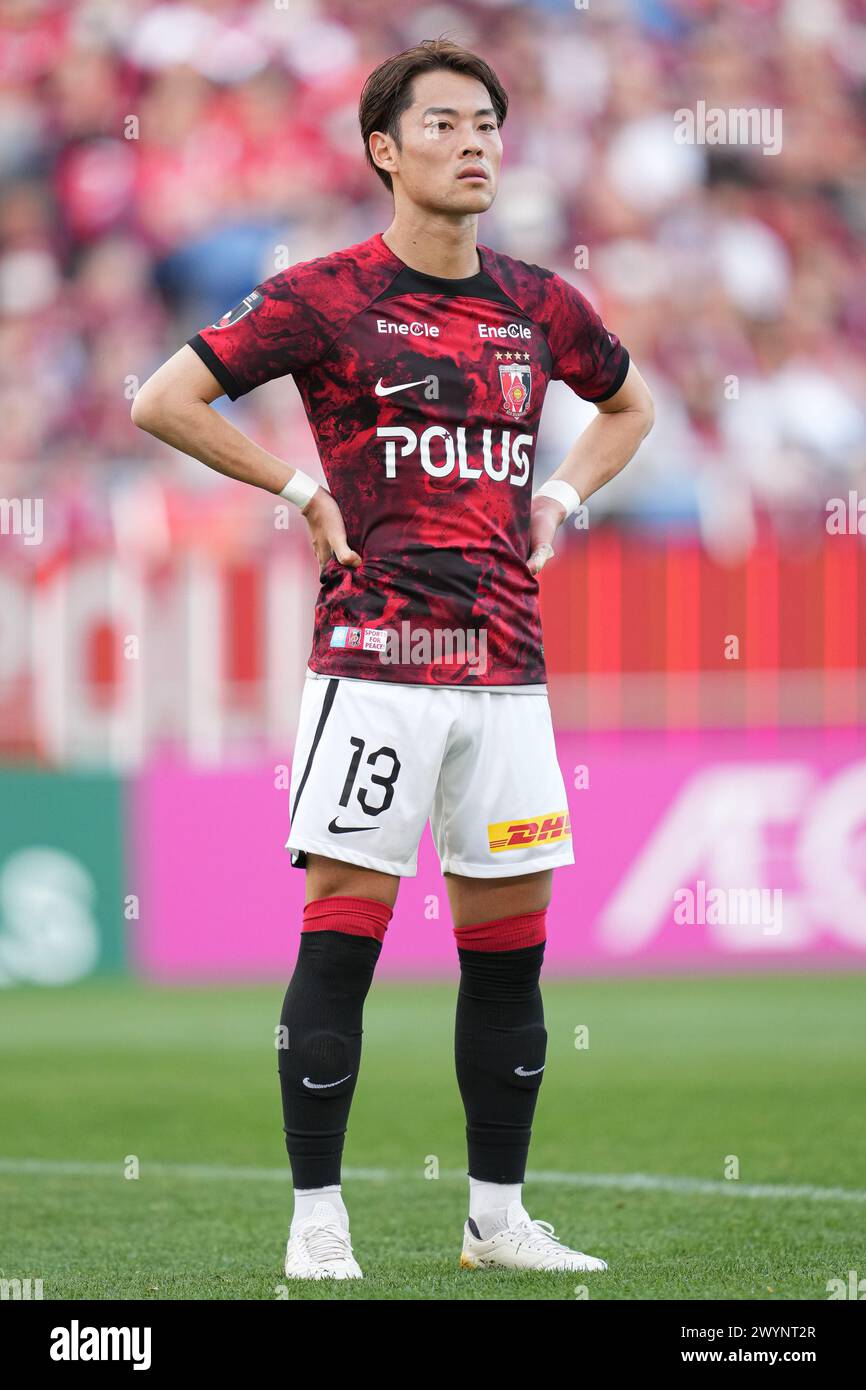 Saitama Stadium 2002, Saitama, Japan. 7th Apr, 2024. Ryoma Watanabe (Reds), APRIL 7, 2024 ...