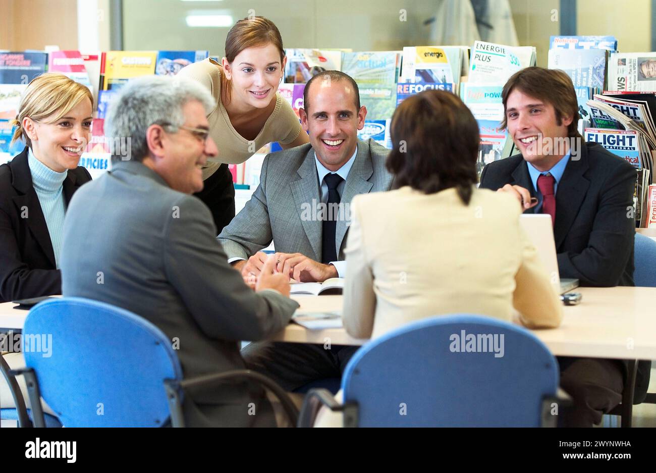 Group six business partners hi-res stock photography and images - Alamy