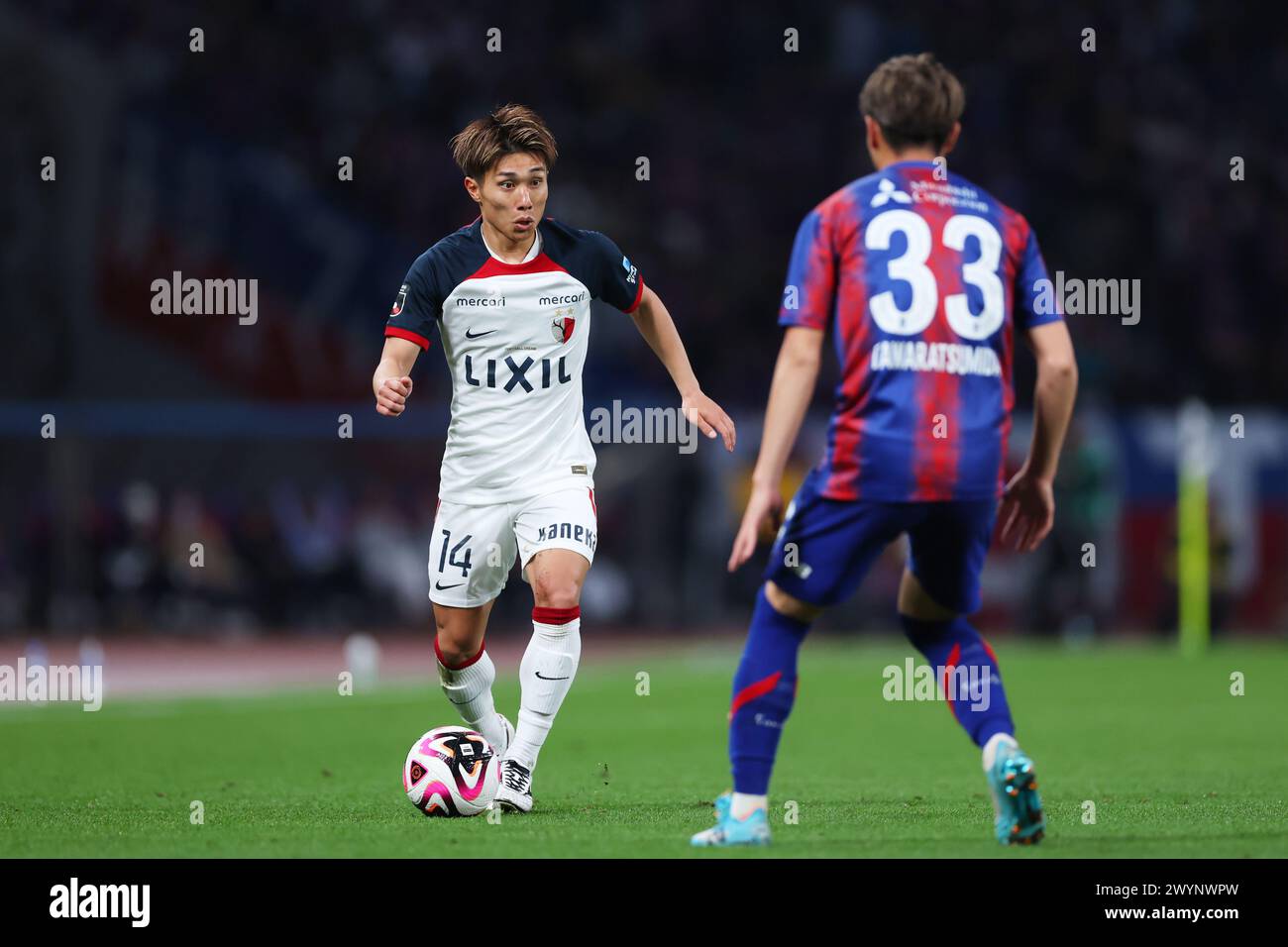 Tokyo, Japan. 7th Apr, 2024. Yuta Higuchi (Antlers) Football/Soccer : 2024 J1 League match ...