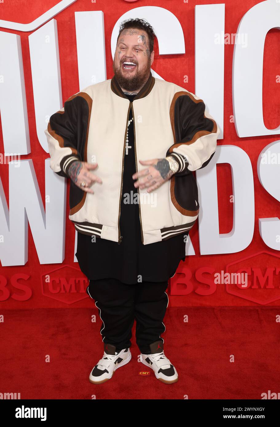 Jelly Roll arriving at the 2024 CMT Music Awards held at the Moody ...