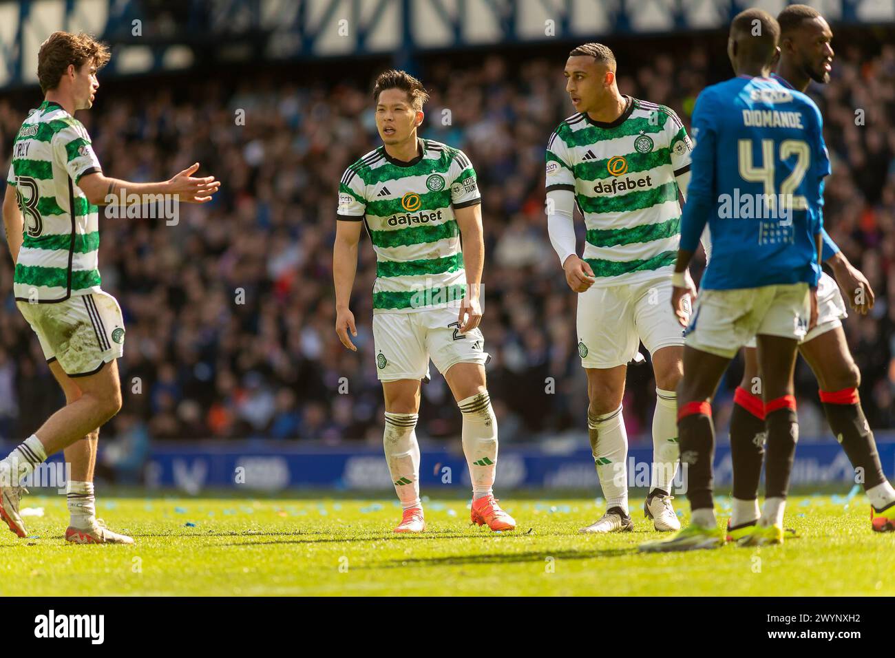Tomoki Iwata of Celtic FC Celtic's Japanese player in action during the ...