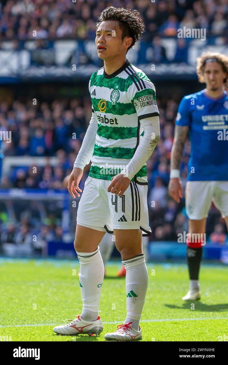 Kyogo Furuhashi Celtic's Japanese player in action during the Cinch ...