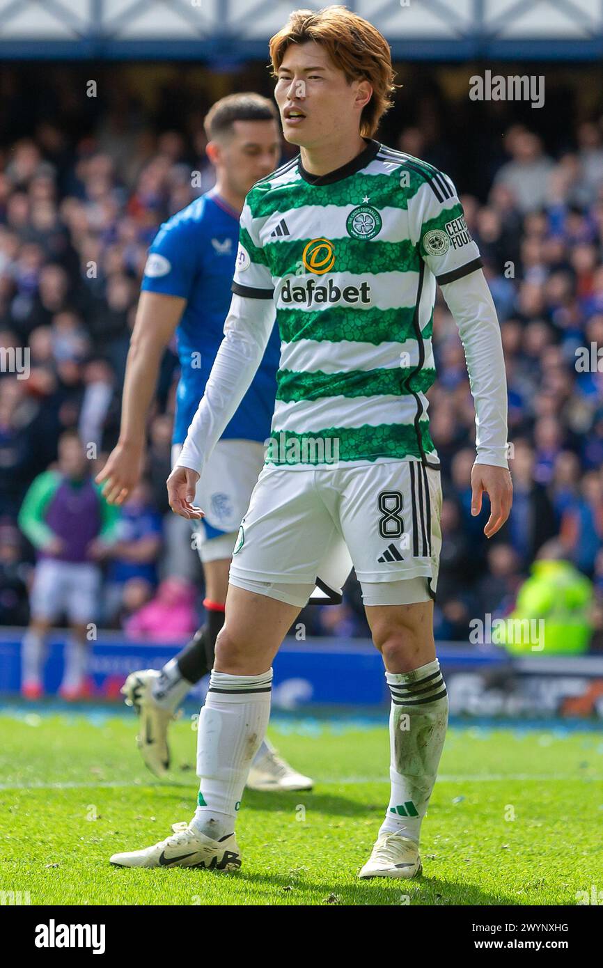 Kyogo Furuhashi Celtic's Japanese player in action during the Cinch ...