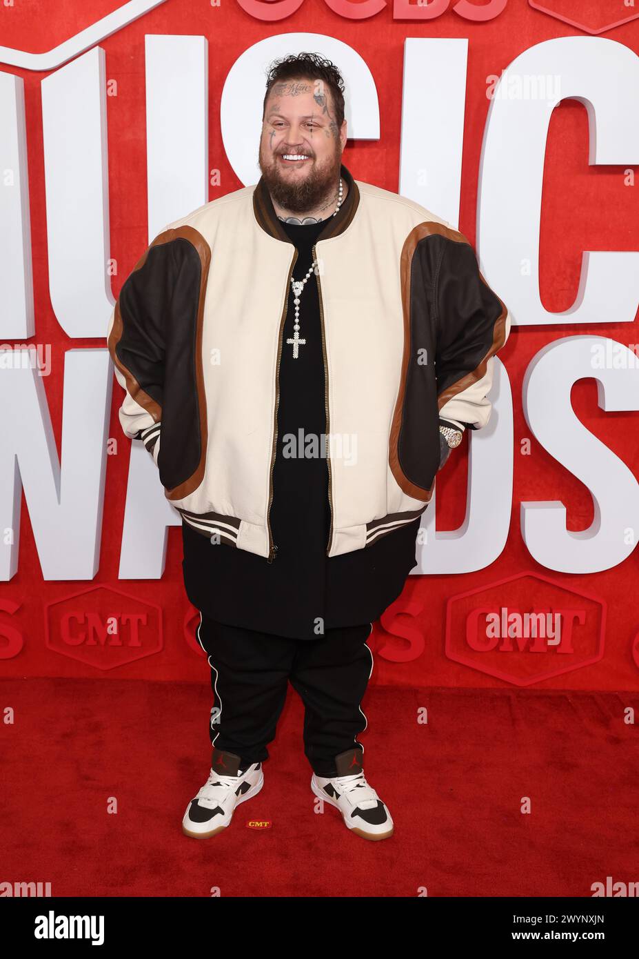 Jelly Roll arriving at the 2024 CMT Music Awards held at the Moody ...