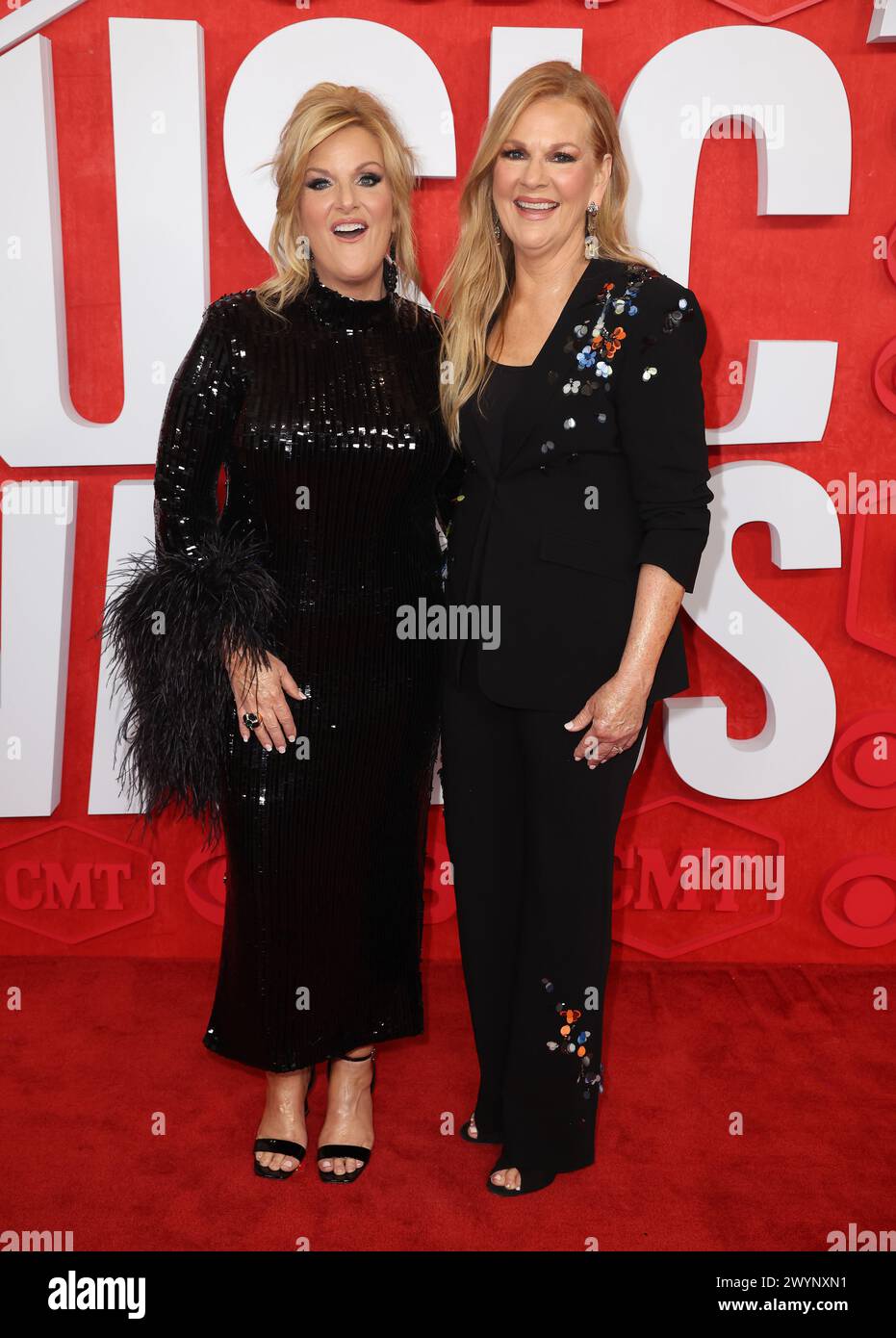 Trisha Yearwood and Beth Yearwood Bernard arriving at the 2024 CMT ...