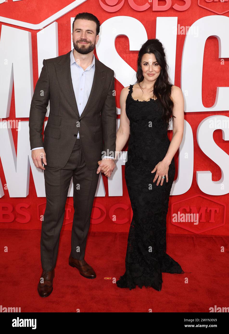 Austin, USA. 07th Apr, 2024. Sam Hunt and Hannah Lee Fowler arriving at ...