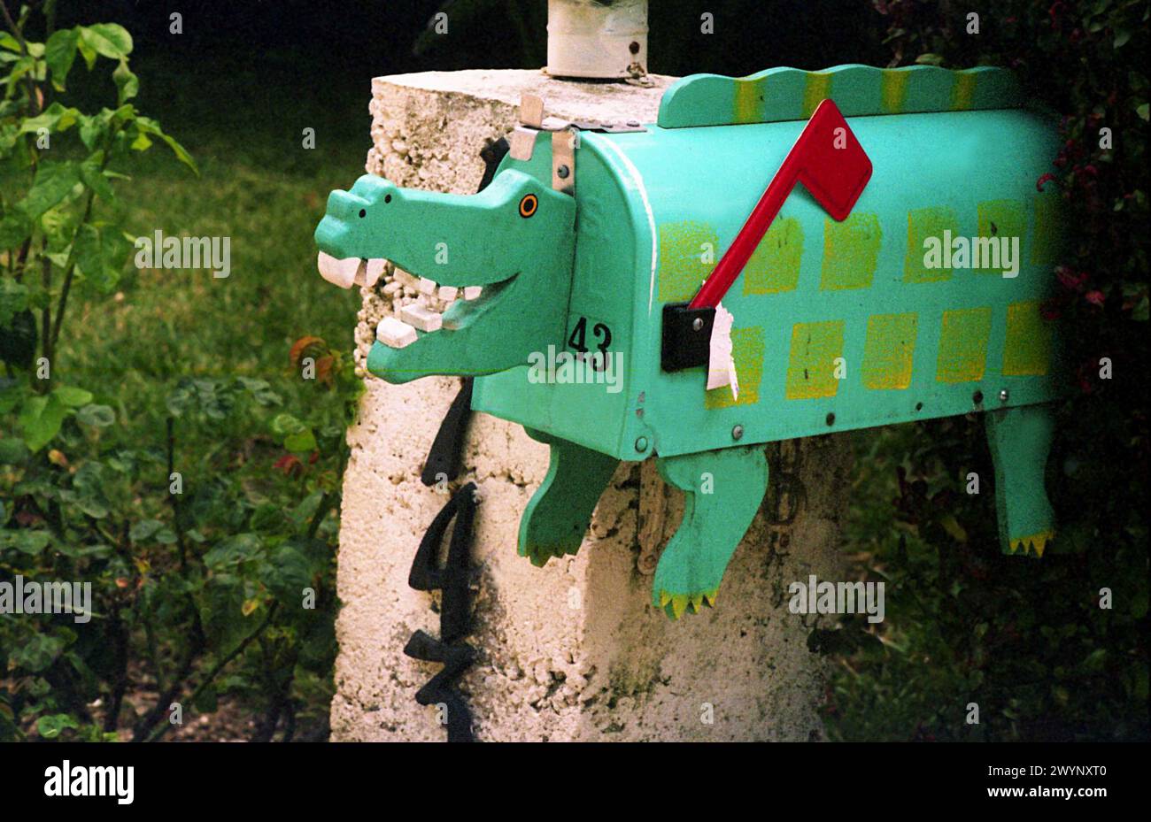 Original looking mailbox in the U.S.A Stock Photo - Alamy