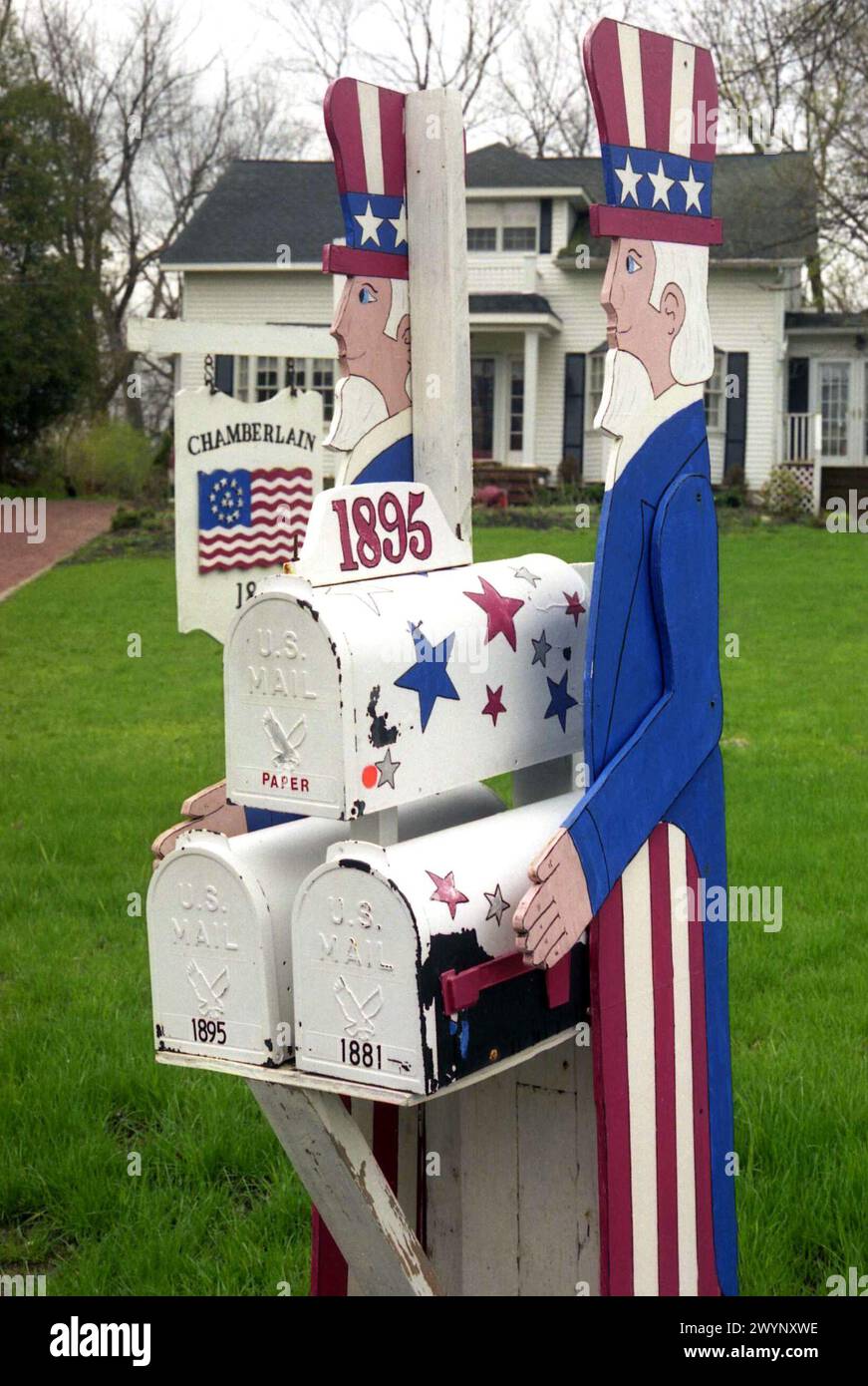 Original looking mailbox in the U.S.A Stock Photo - Alamy