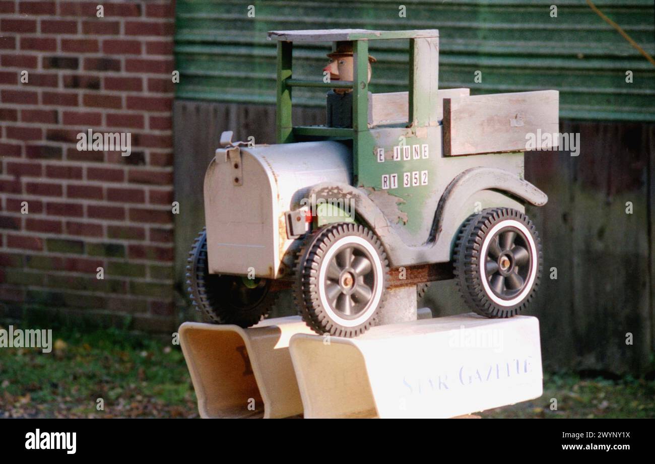 Original looking mailbox in the U.S.A Stock Photo - Alamy
