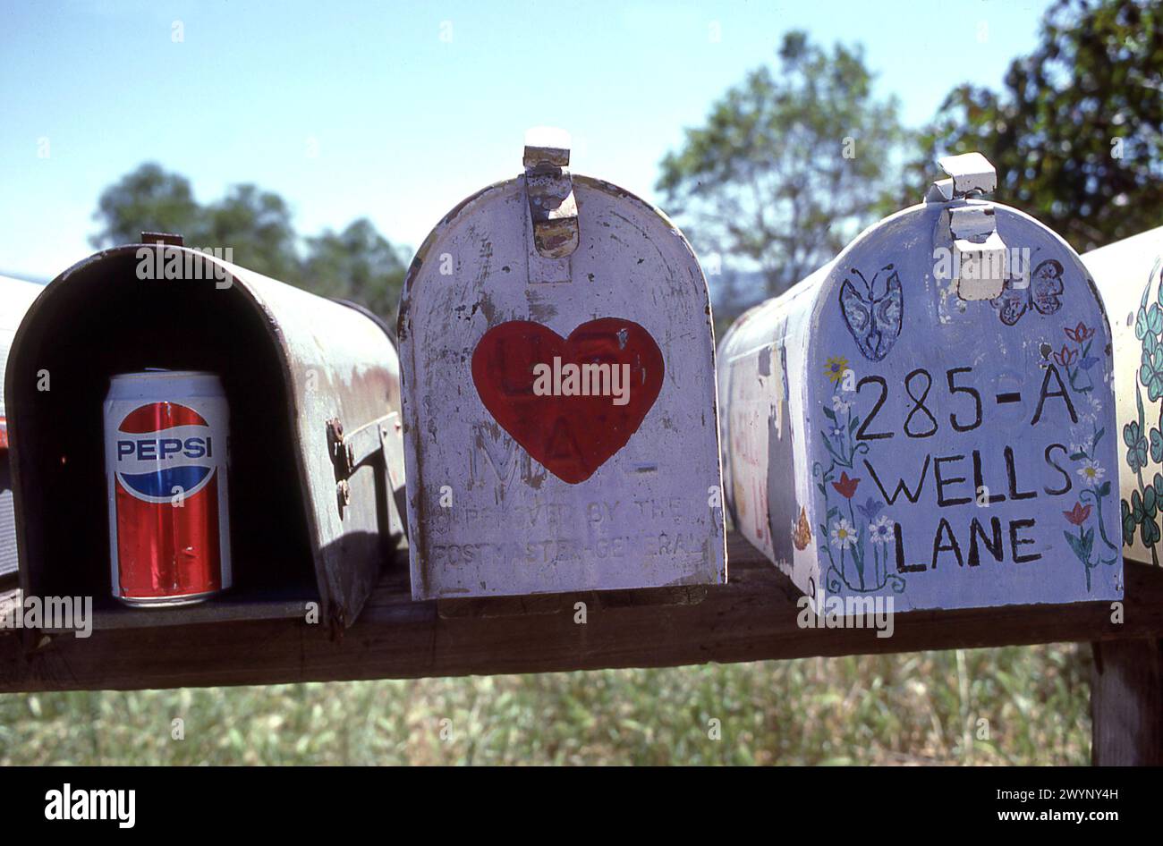 Various mailboxes in the U.S.A Stock Photo - Alamy