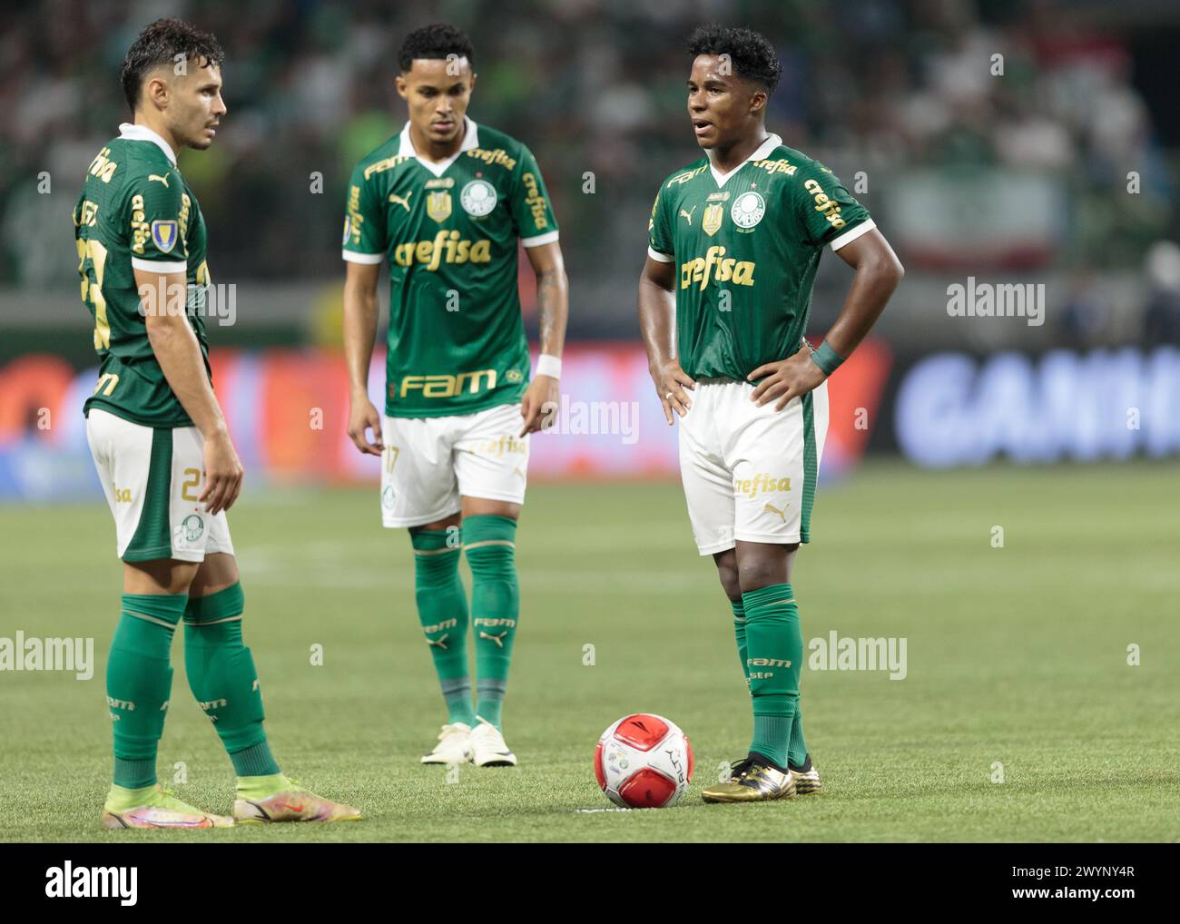 São Paulo (SP), March 7, 2024 - Football / Palmeiras vs Santos ...