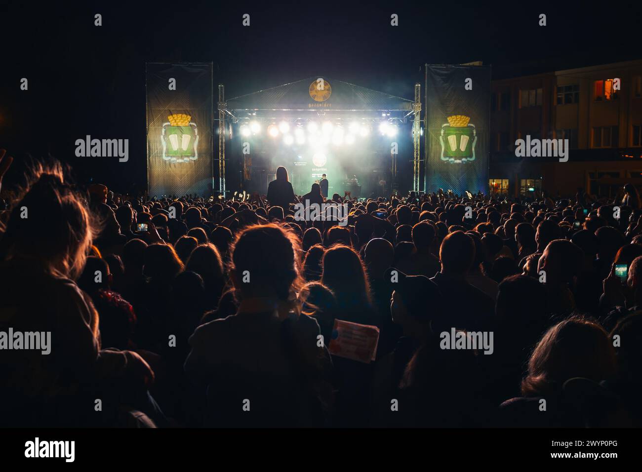 KINESHMA, RUSSIA - AUGUST 30, 2018: Live concert of the popular Russian ...