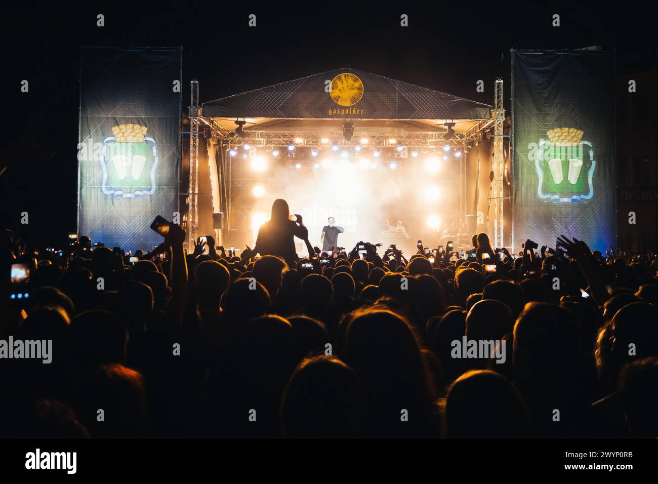 KINESHMA, RUSSIA - AUGUST 30, 2018: Live concert of the popular Russian ...