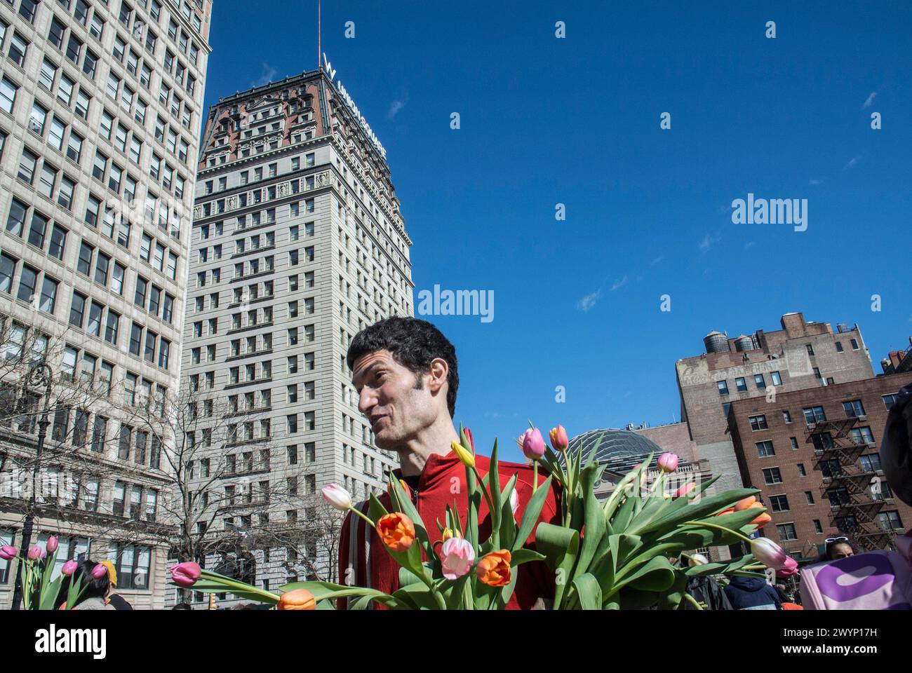 April 7, 2024, New York City, New York, U.S: People attend the Tulip ...