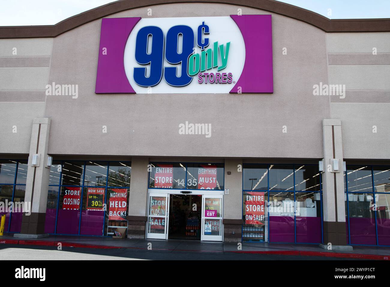 Las Vegas, NV, USA. 7th Apr, 2024. 99 Cents Only Stores closing all locations at 99 Cents Stores ...