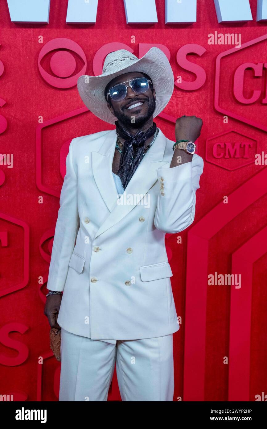 Country singer WILLIE JONES walks the red carpet and poses for photographs prior to the CMT ...