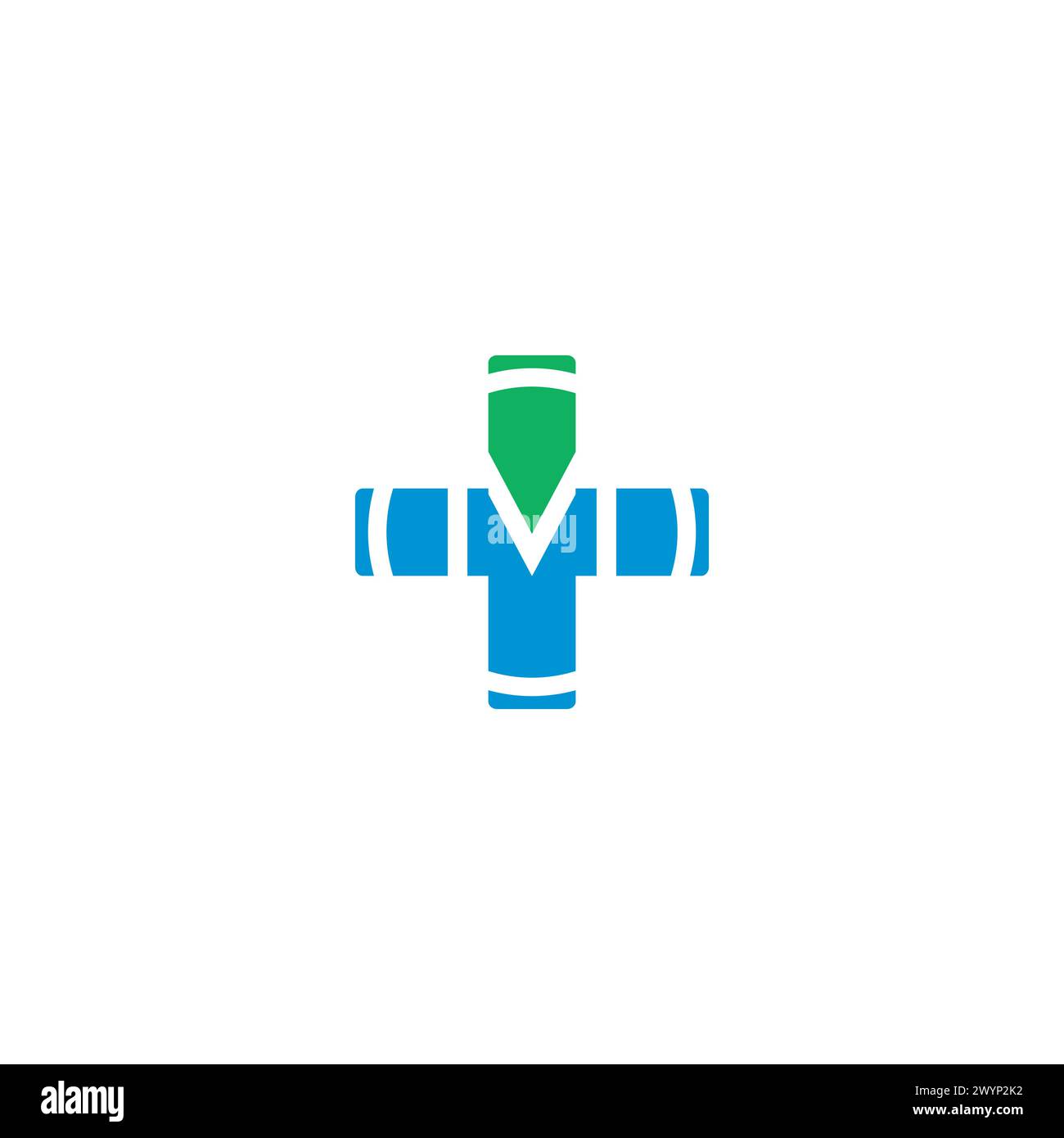 Modern medical health logo in plus sign symbol shape,Hospital pharmacy ...