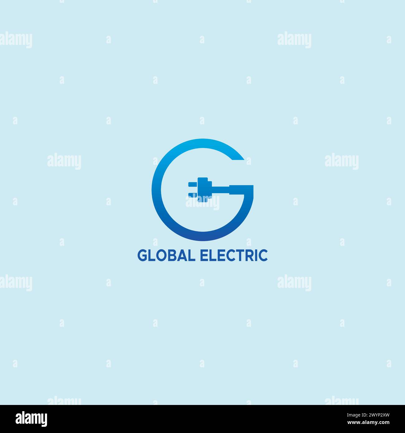 Alphabet letter g shape electric logo vector template,Initial G ...