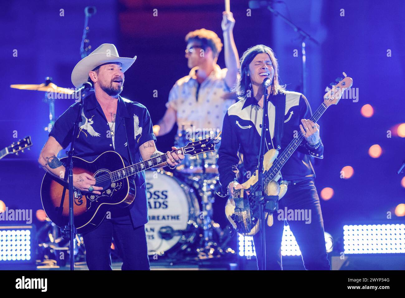 American country rock band NEEDTOBREATHE with lead singer BEAR RINEHART ...