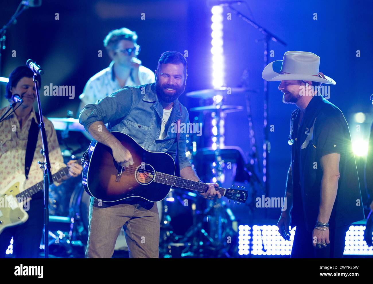 American country rock band NEEDTOBREATHE with lead singer BEAR RINEHART ...