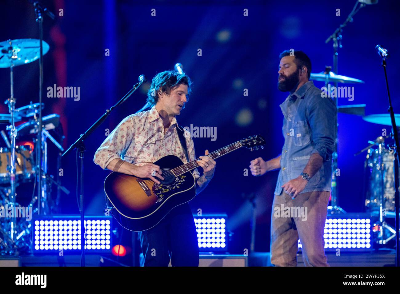 Guitarist TYLER BURKUM of NEEDTOBREATHE (left) teams up with American ...