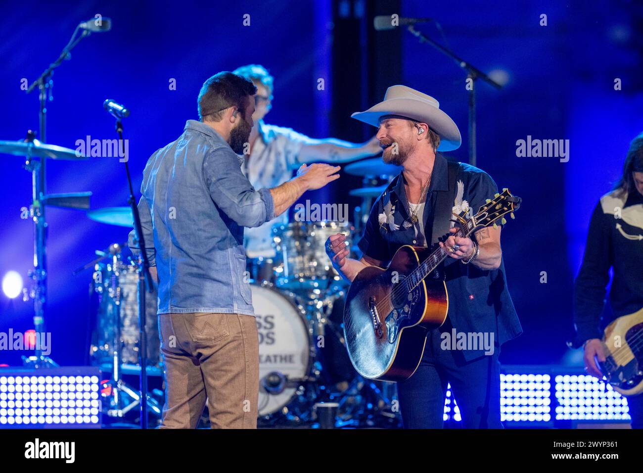 American country rock band NEEDTOBREATHE with lead singer BEAR RINEHART ...